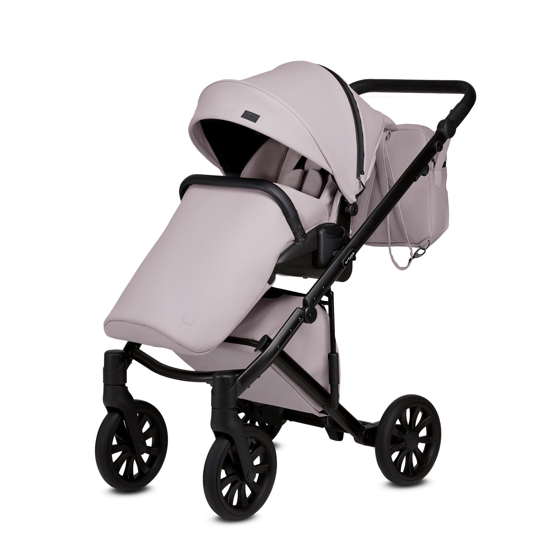 Детска количка, Annex Baby, E/Type 3in1, Pearl, Purple/Grey - eMAG.bg