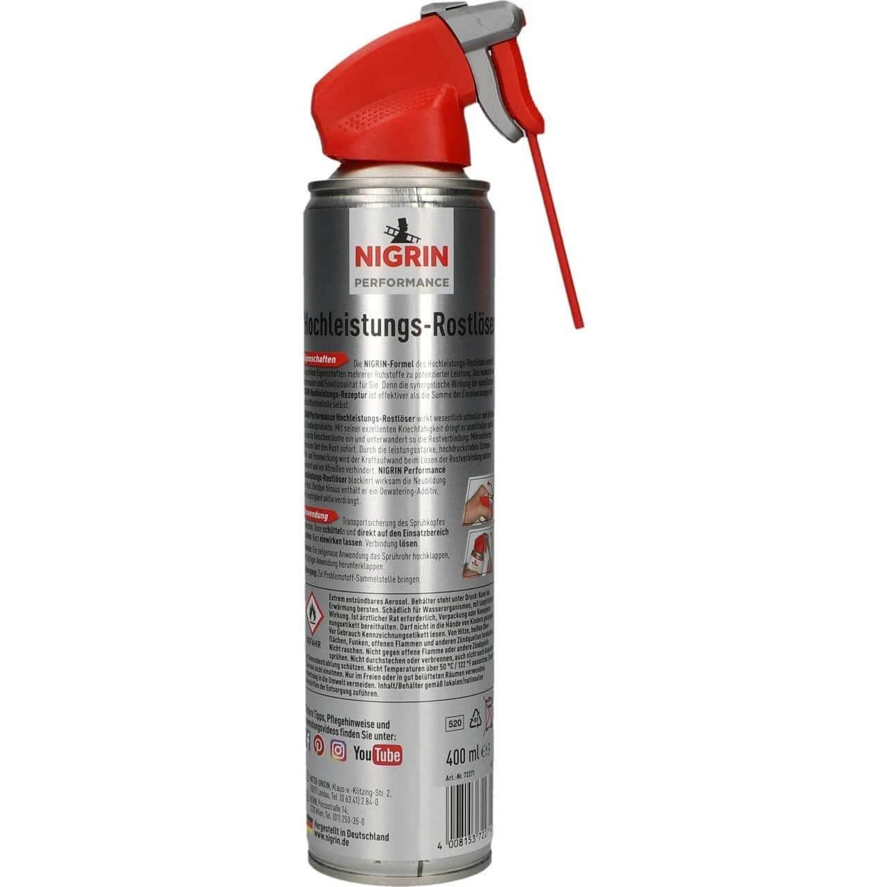 Spray antirugina si degripant cu aplicator, Nigrin Performance ...
