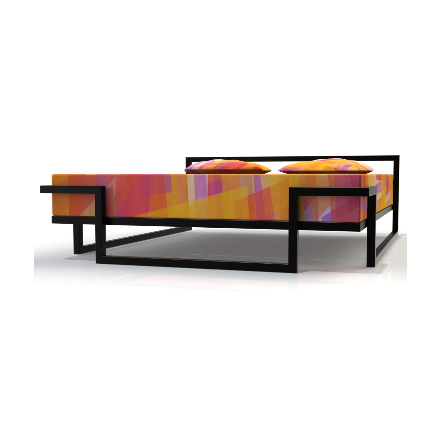 Pat metalic model-1894 negru 200x200 cm - eMAG.ro