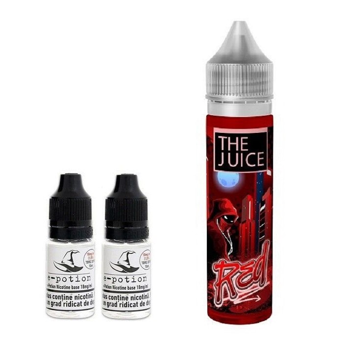 Pachet Lichid Tigara Electronica The Juice - Red ,6,66mg/ml ,60ml cu Nicotina - eMAG.ro