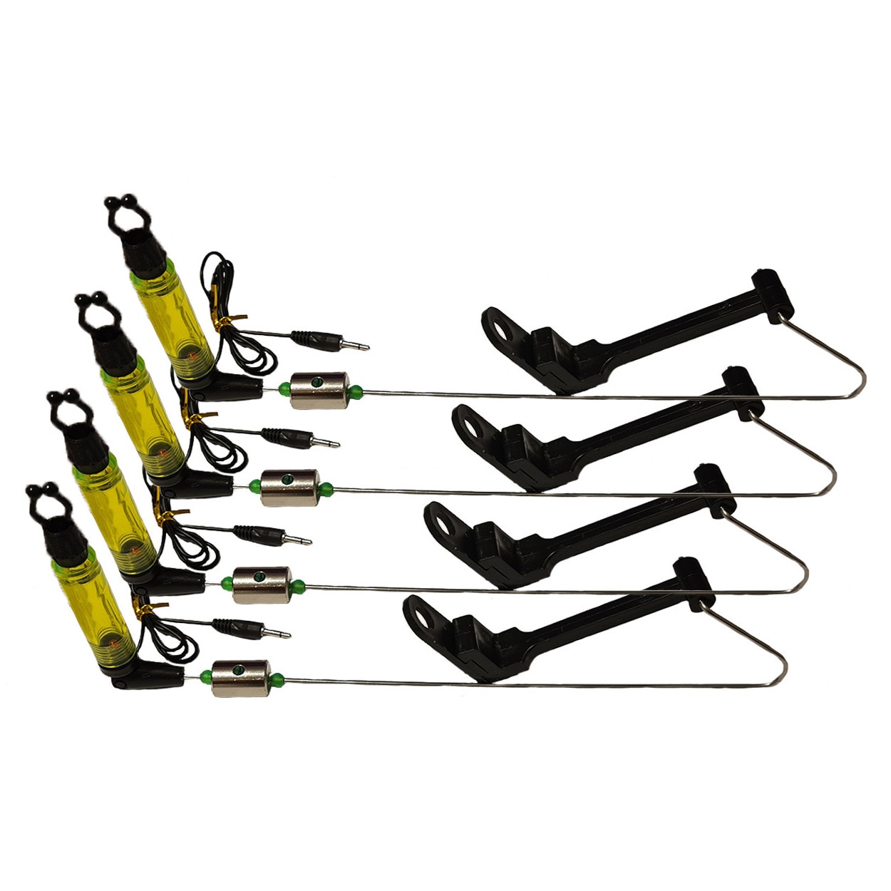 Set 2 Senzori de Pescuit cu Tije si Swingeri – Avertizare Luminoasa si ...