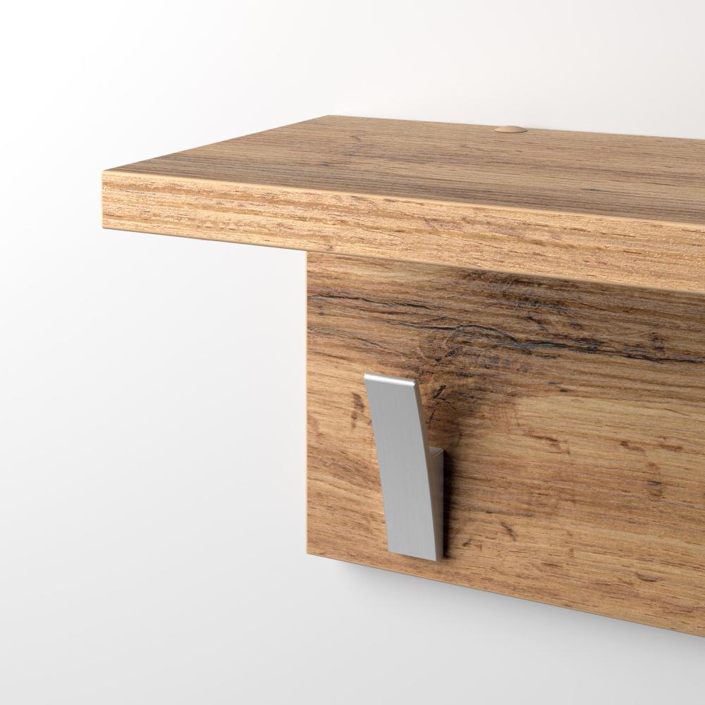 Cuier, Mobili Fiver, Rachele, Stejar Rustic, 80 x 15 x 16,8 cm - eMAG.ro