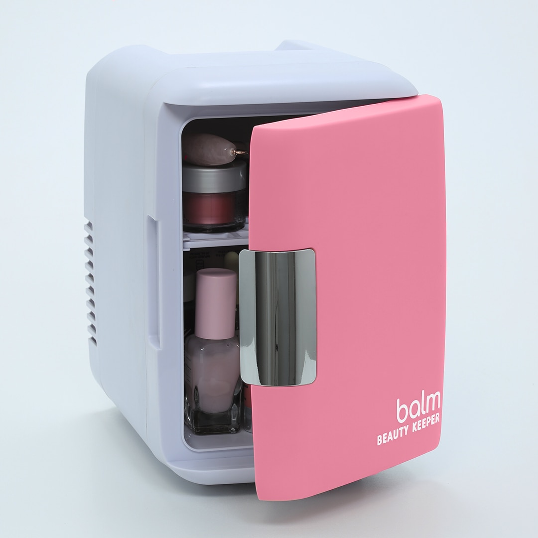 Mini frigider cosmetice, BALM BEAUTY KEEPER, roz - eMAG.ro