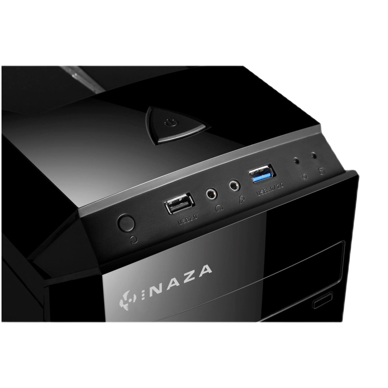 Carcasa Inaza X-Blade, Mid-Tower, fara sursa, ATX, Black - eMAG.ro