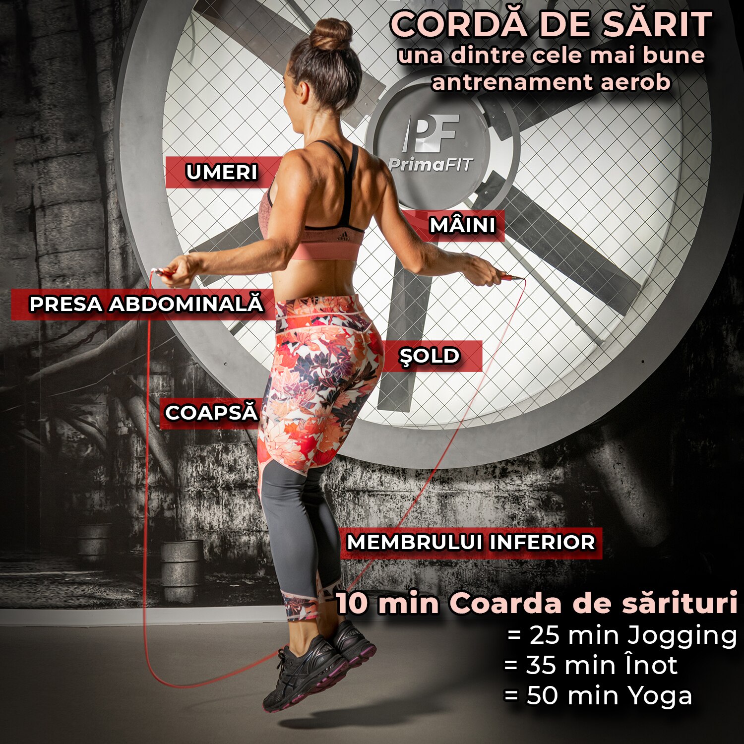 Coarda Sarituri Viteza Prima FIT Pro Speed, Set Profesionala, 3m ...