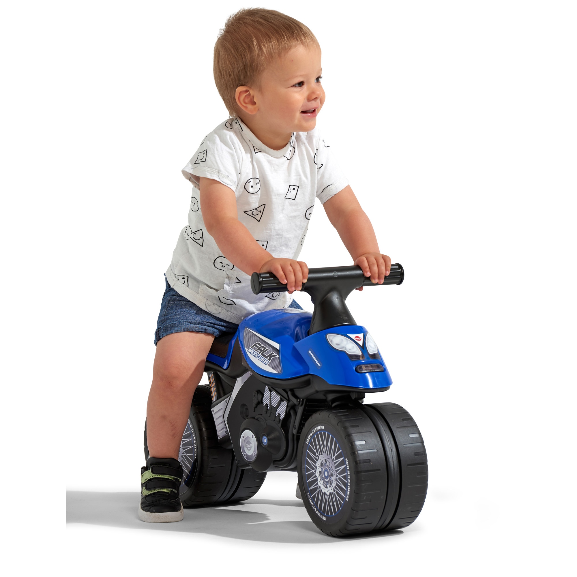 Motoreta Falk de curse pentru copii, albastra - eMAG.ro