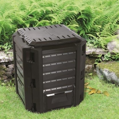 Compostor de gradina, 380 L, negru, Compogreen - eMAG.ro