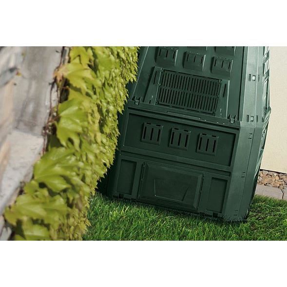 Compostor de gradina, 850 L, verde, Evogreen - eMAG.ro