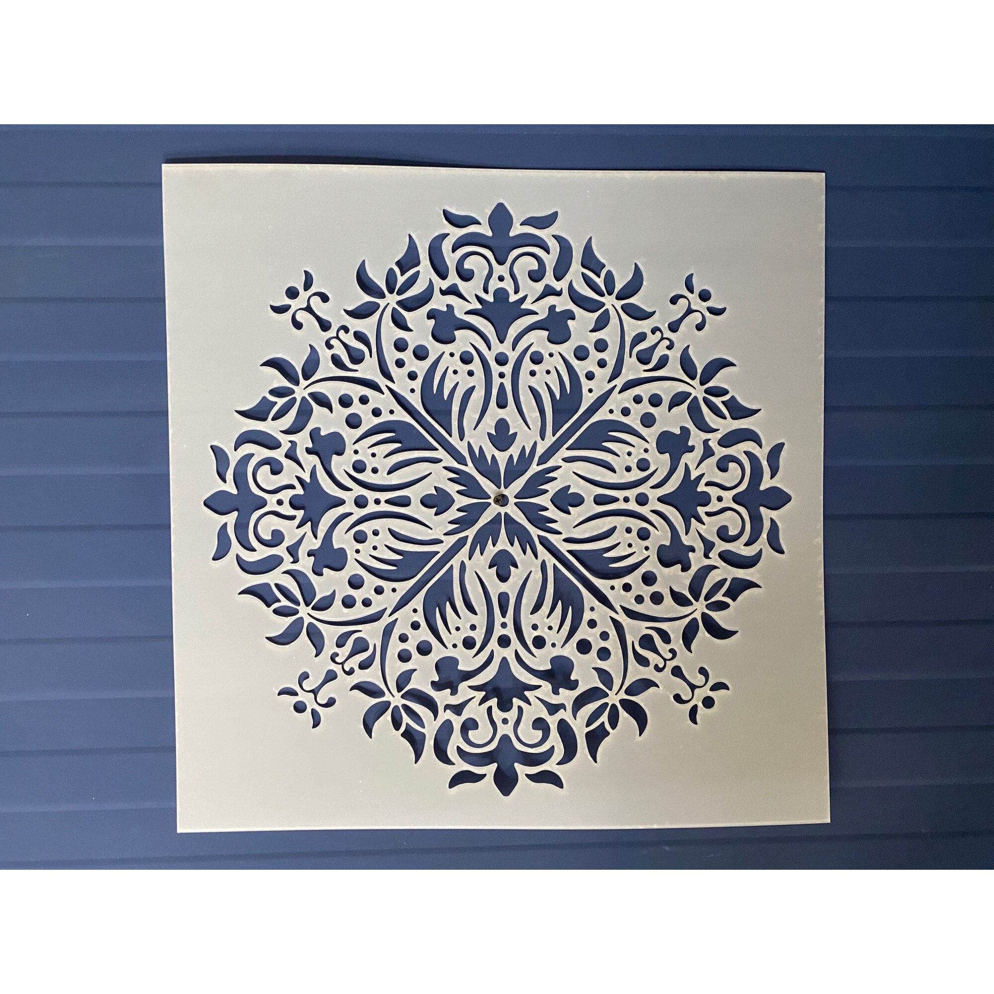 Sablon 3D, Buds Mandala, 80x80 cm, reutilizabil, plastic - eMAG.ro