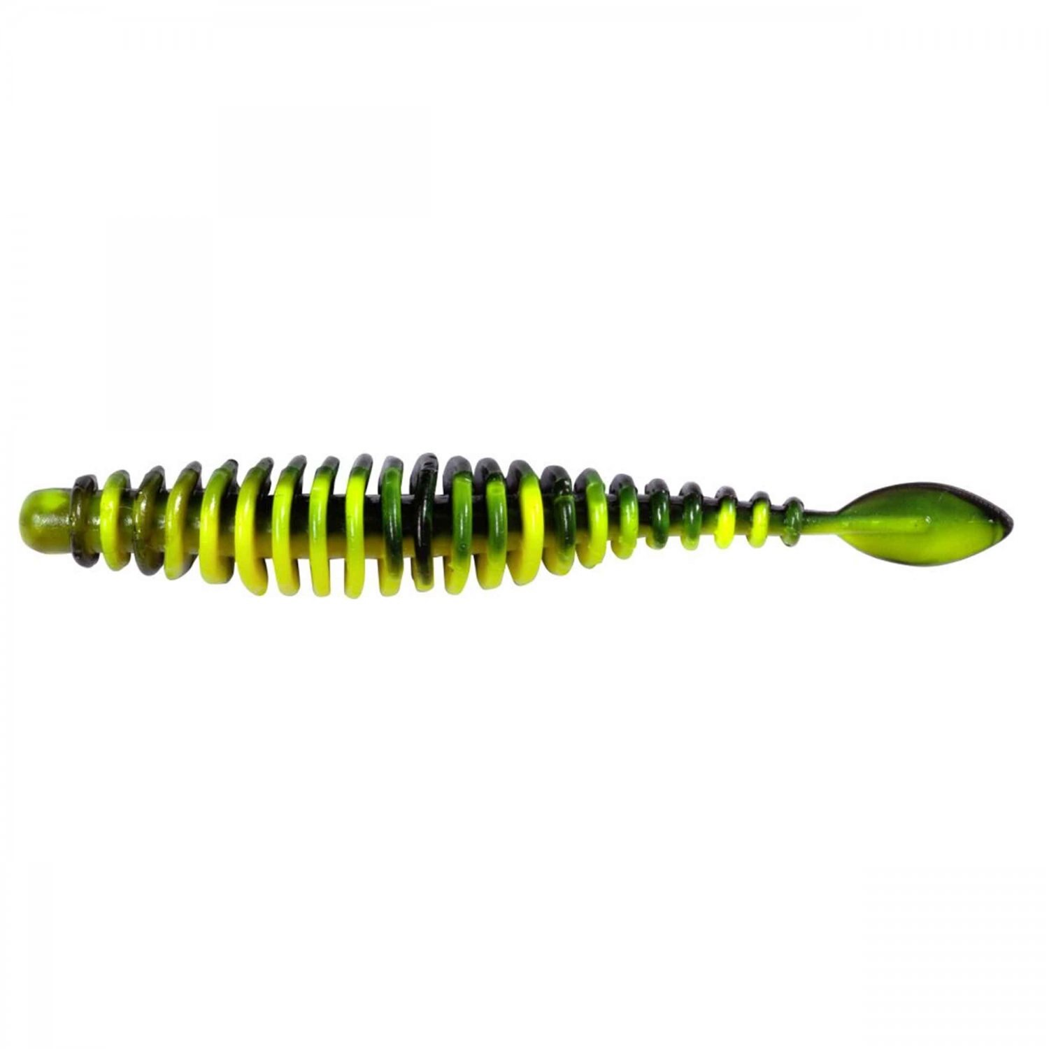 Twister Magic Trout T-Worm P-Tail 6.5cm 1gr Neon Yellow Black Cheese ...