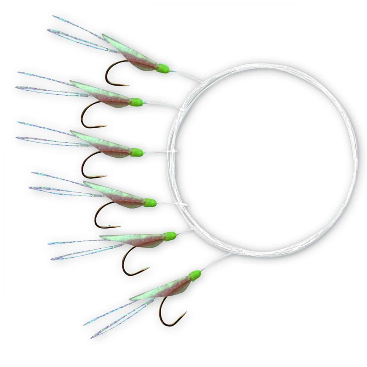 Streamer Z-Sea Herring Rig Silver Green 1.50m 6 carlige - eMAG.ro