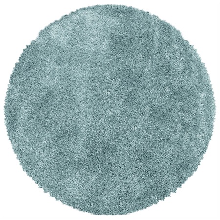 Covor Unicolor Stroud, Rotund, Albastru 160x160, C13-205806 - eMAG.ro