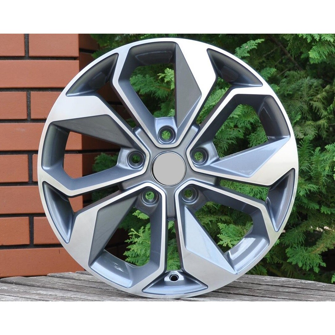 Set 4 jante aliaj PDW, 5168, 15x6.5 inch, 5x114.3, ET45, MG - lustruit ...