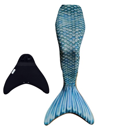 Coada sirena, Zeemeerminnenfeest, Marine, Albastru, 122-128 cm - eMAG.ro
