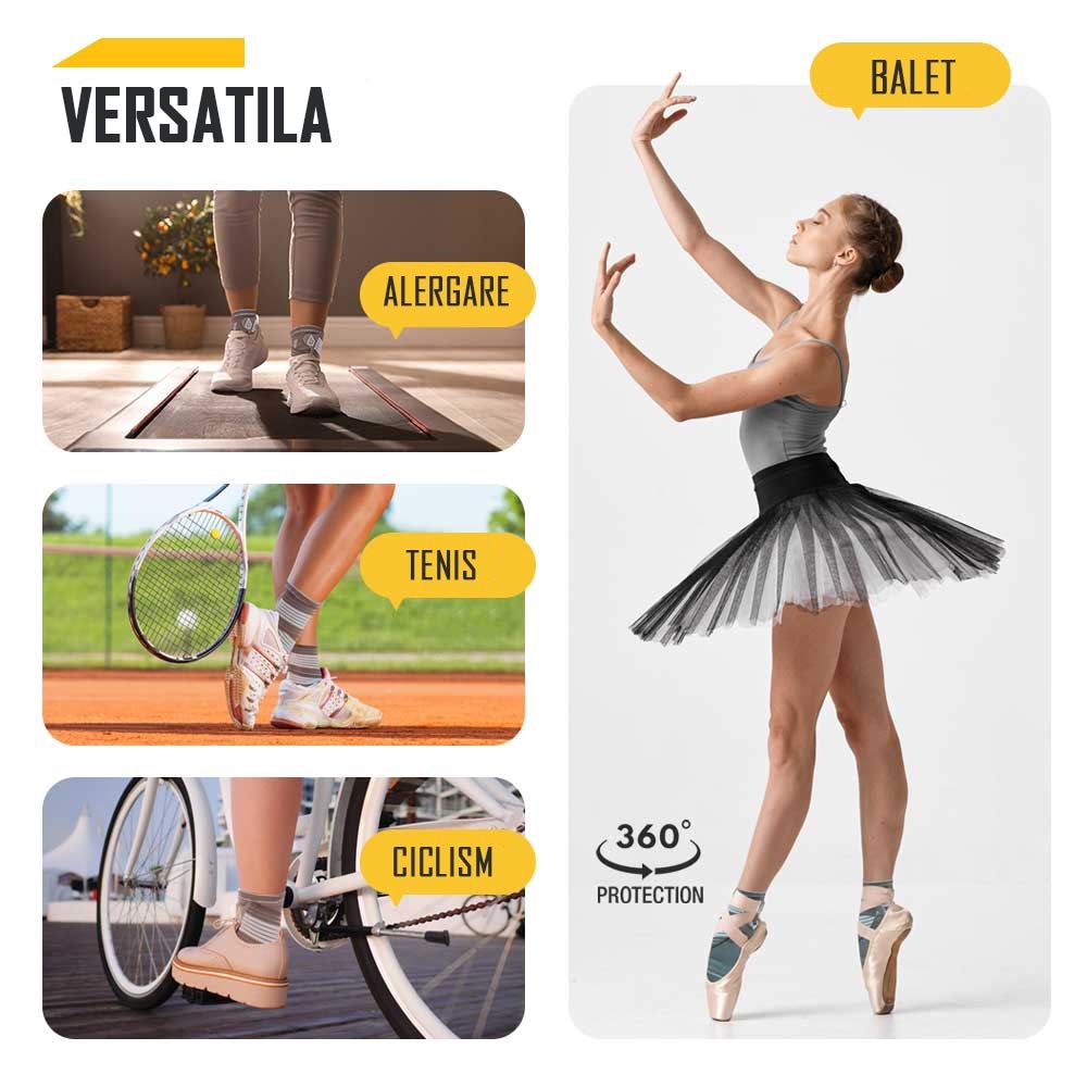 Glezniera ELECAND®, bandaj elastic tip soseta, orteza glezna picior cu ...