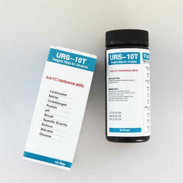 Test rapid (Bandelete/Strip) urina cu 10 parametri URS-10T - eMAG.ro