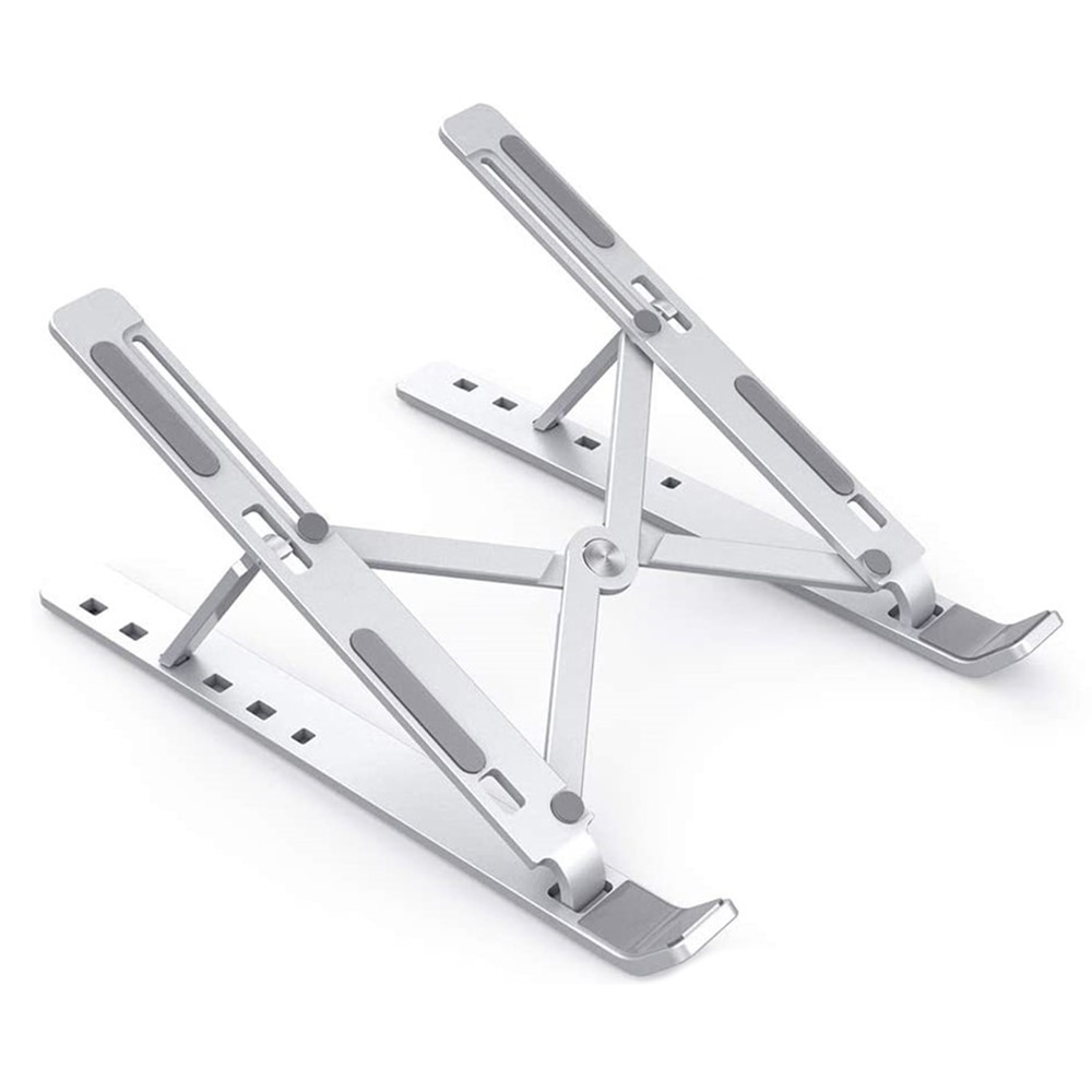 Suport de birou pentru laptop, aluminiu, ajustabil pe 6 trepte, maxim ...