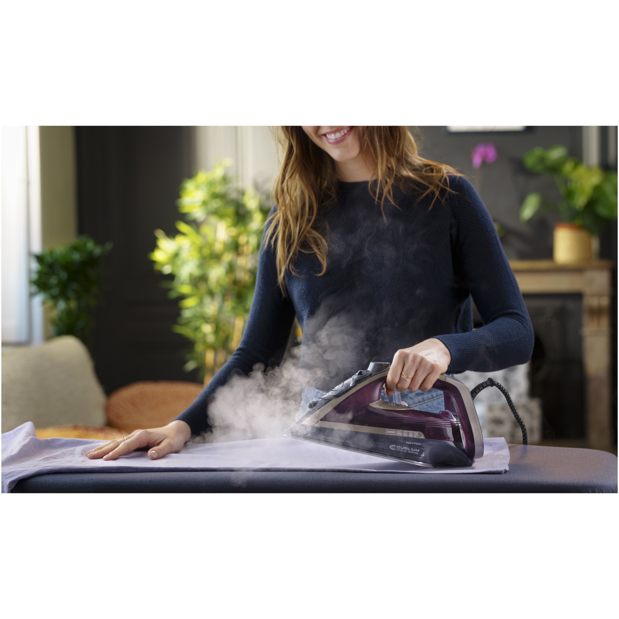 Fier de calcat Tefal Smart Protect Plus FV6870E0, 2800 W, talpa ...