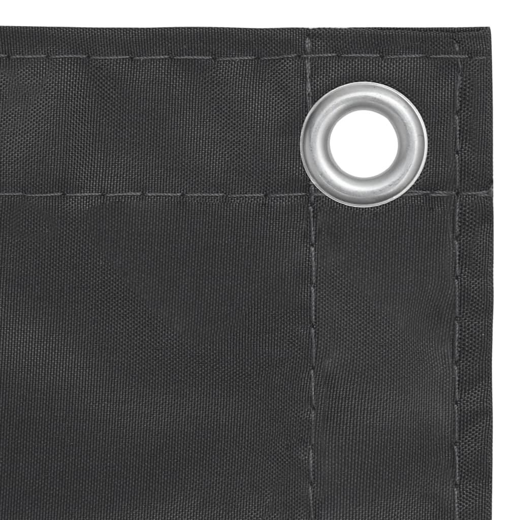 Paravan de balcon impermeabil, vidaXL, Tesatura, 75 x 500 cm, Antracit ...