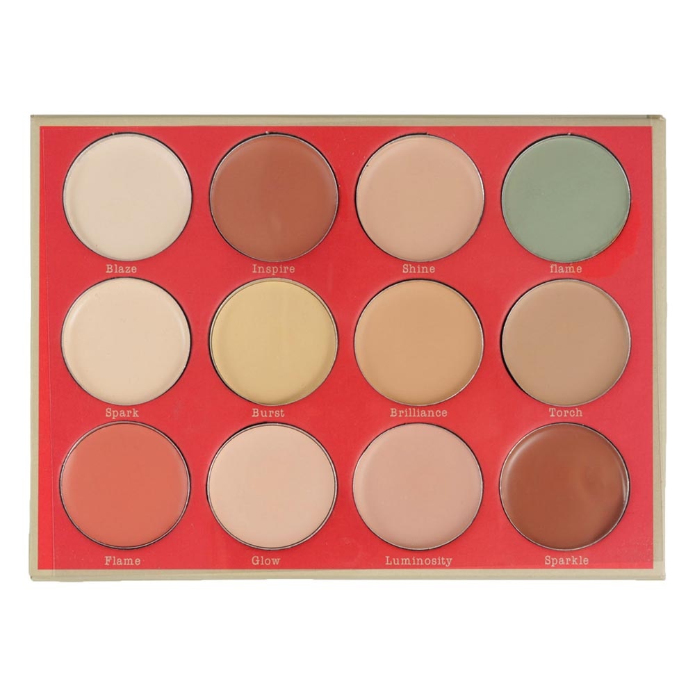 Професионална палитра с 12 кремообразни коректора BB Rose Cosmetics ...