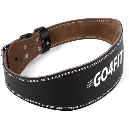 Centura pentru ridicare greutati, GO4FIT, din piele pentru culturism ...