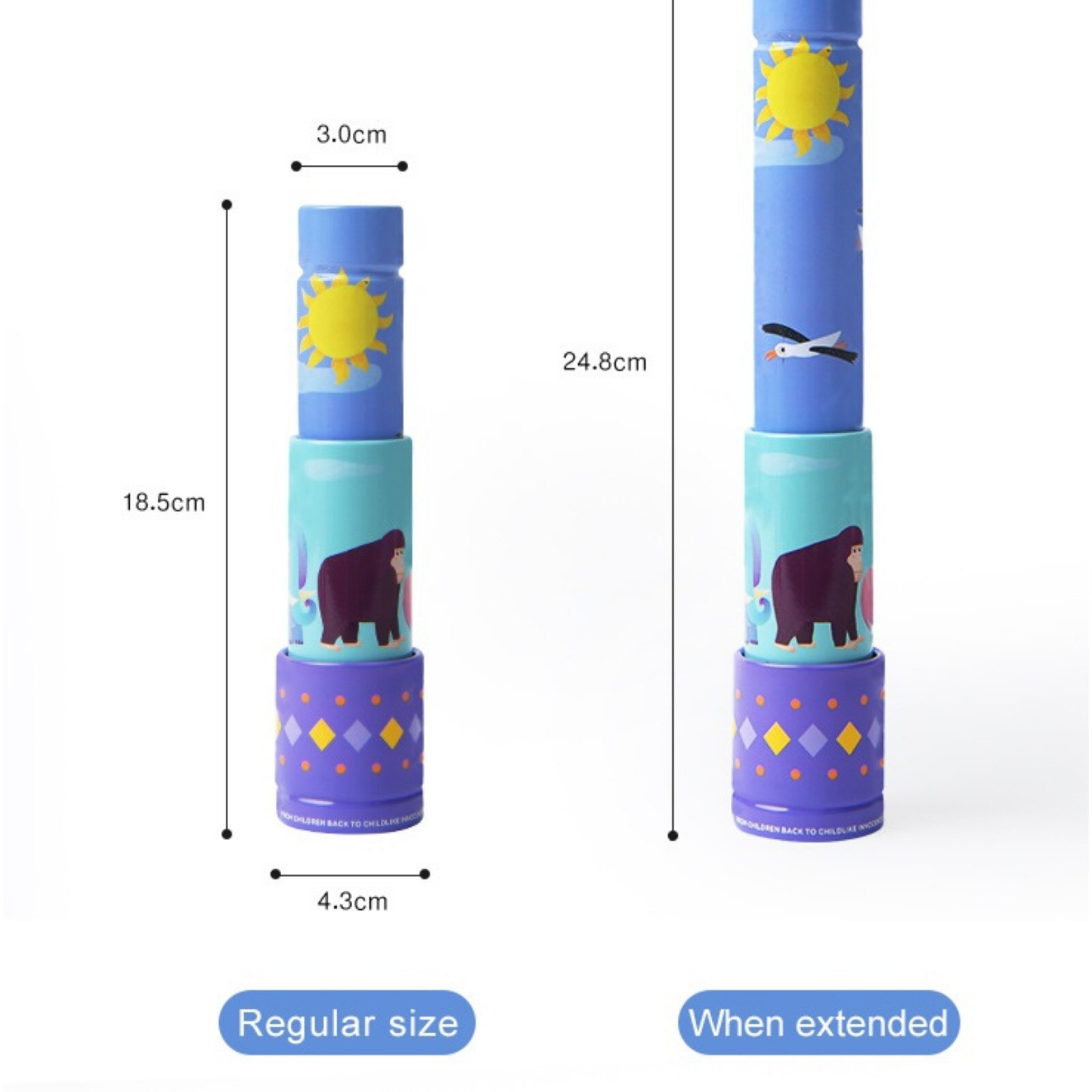 Telescop retractabil pentru copii - Model Elefant - eMAG.ro