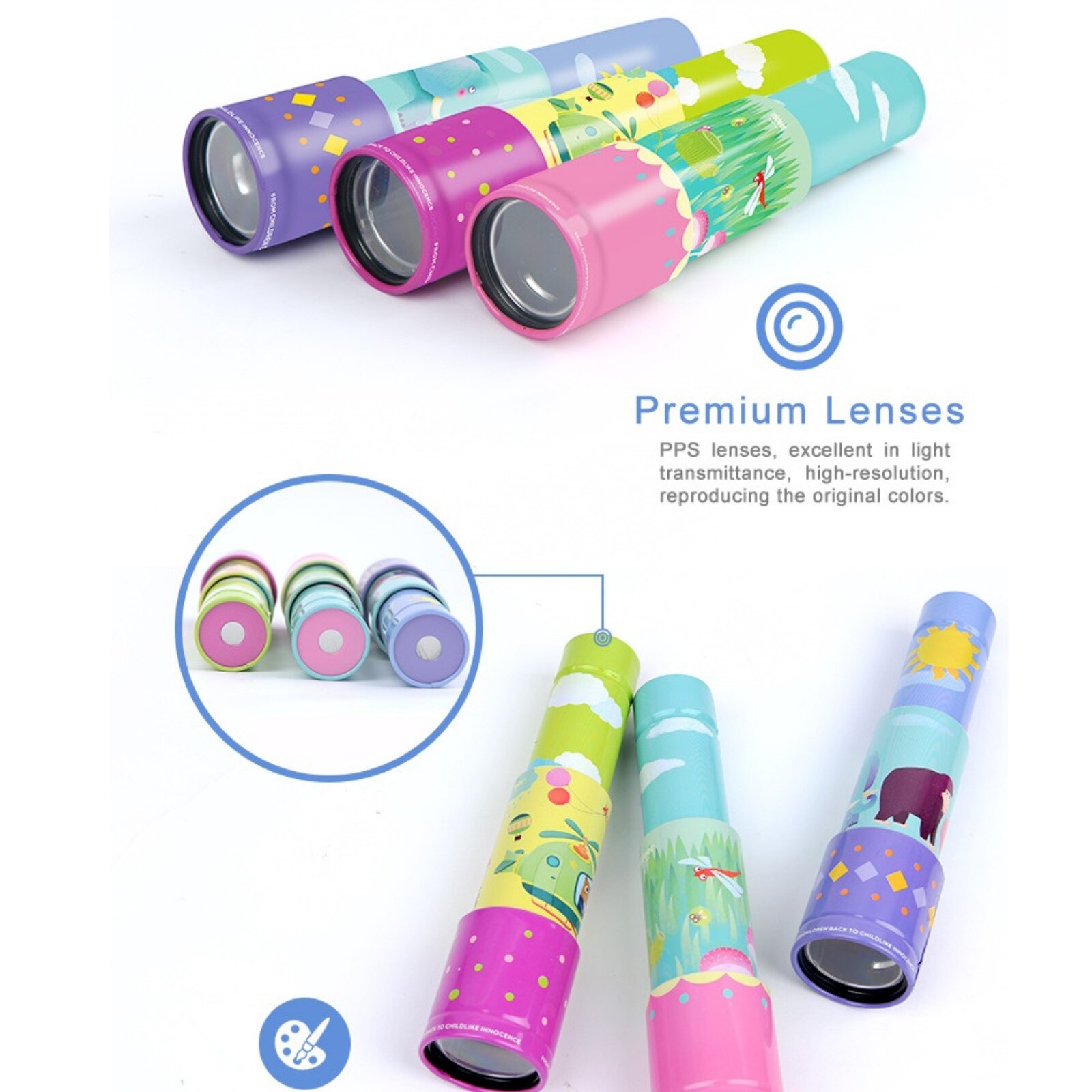 Telescop retractabil pentru copii - Model Elefant - eMAG.ro