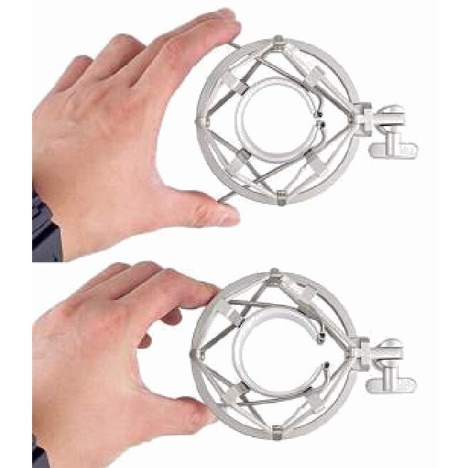 Set Microfon Condenser BM800 Suport Metalic Silver Stand Inclus Negru ...