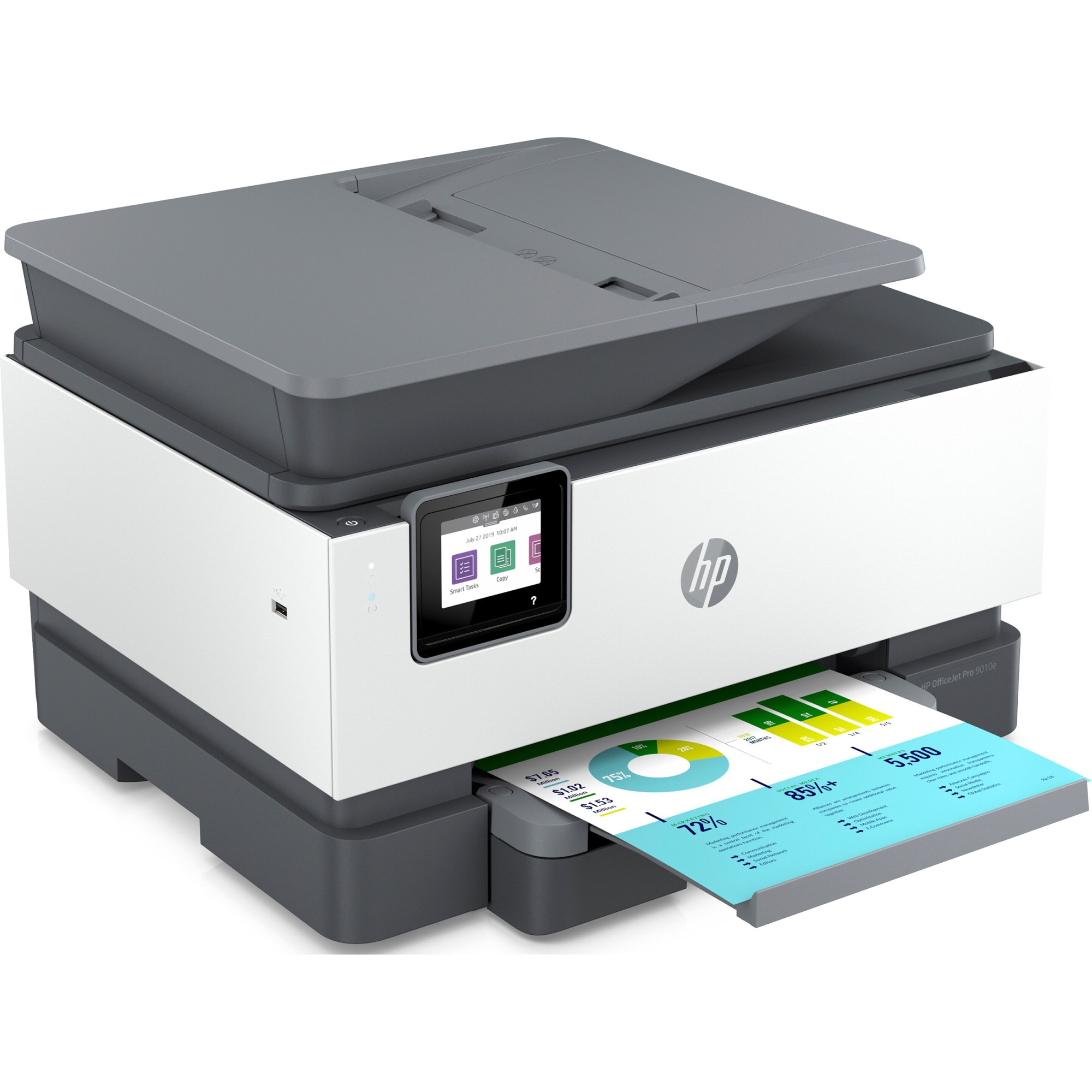 Multifunctional inkjet color HP OfficeJet PRO 9010E, Retea, Wireless ...