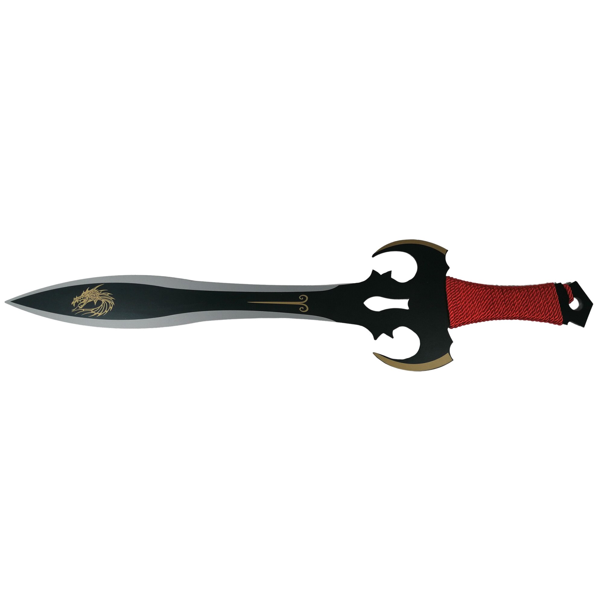Sabie decorativa, panoplie, Iron Dragon, rosu, 71 cm - eMAG.ro