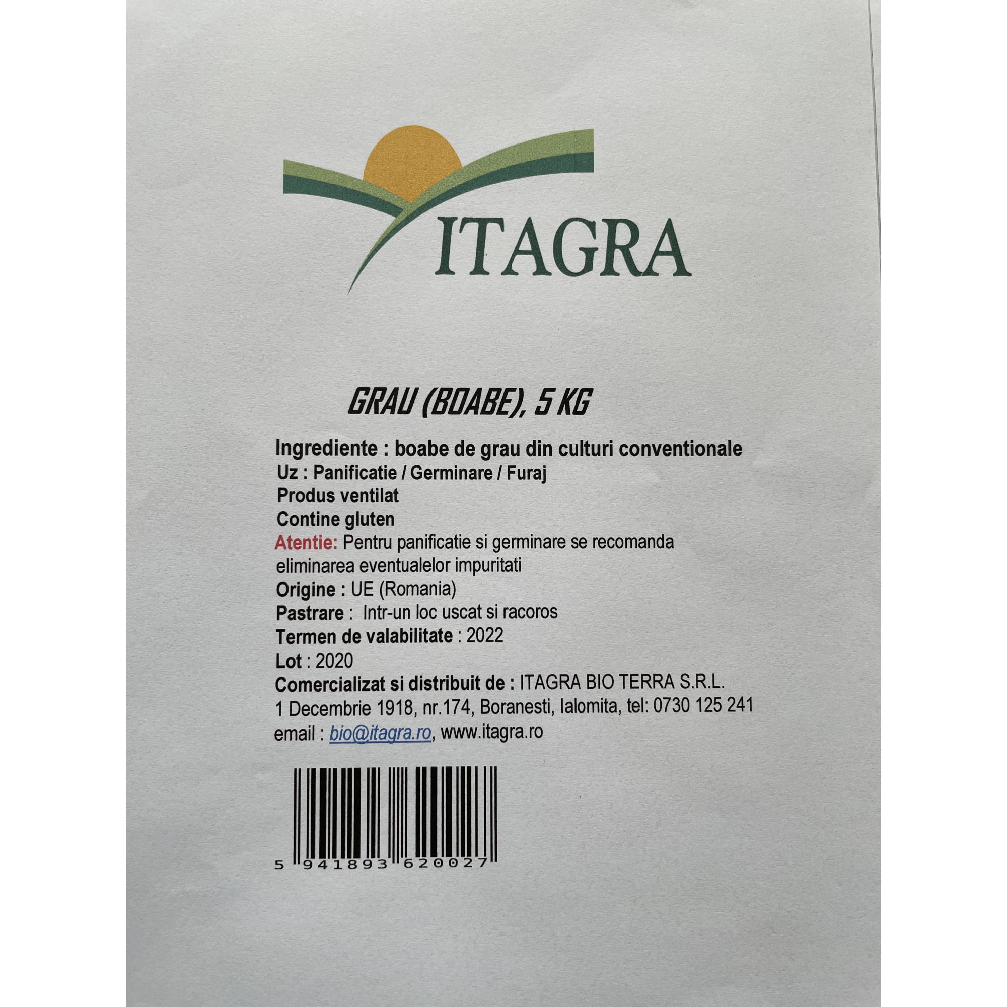Grau conventional, boabe, 5 kg - eMAG.ro