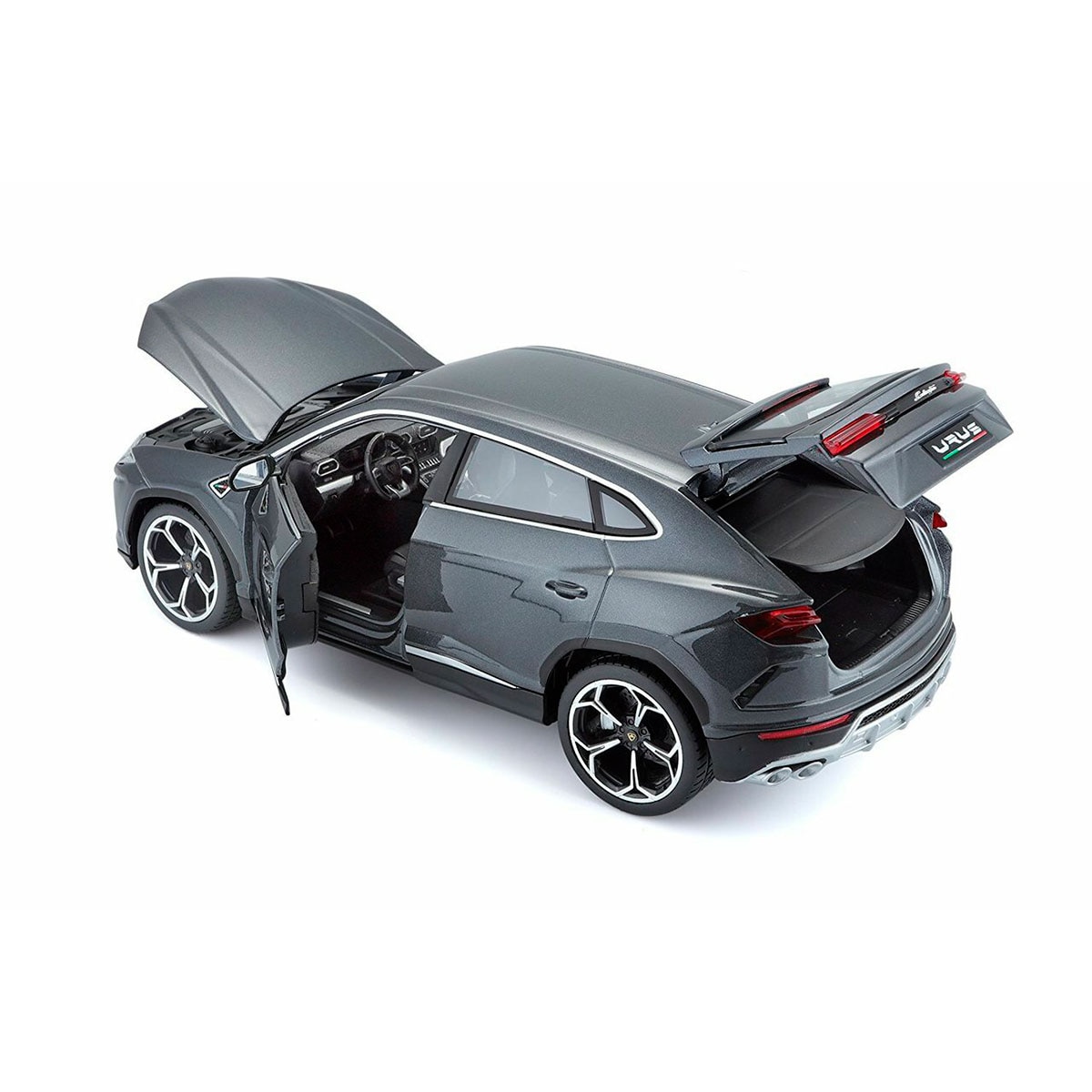 Macheta auto Bburago Lamborghini Urus, scara 1:18, gri metalic - eMAG.ro