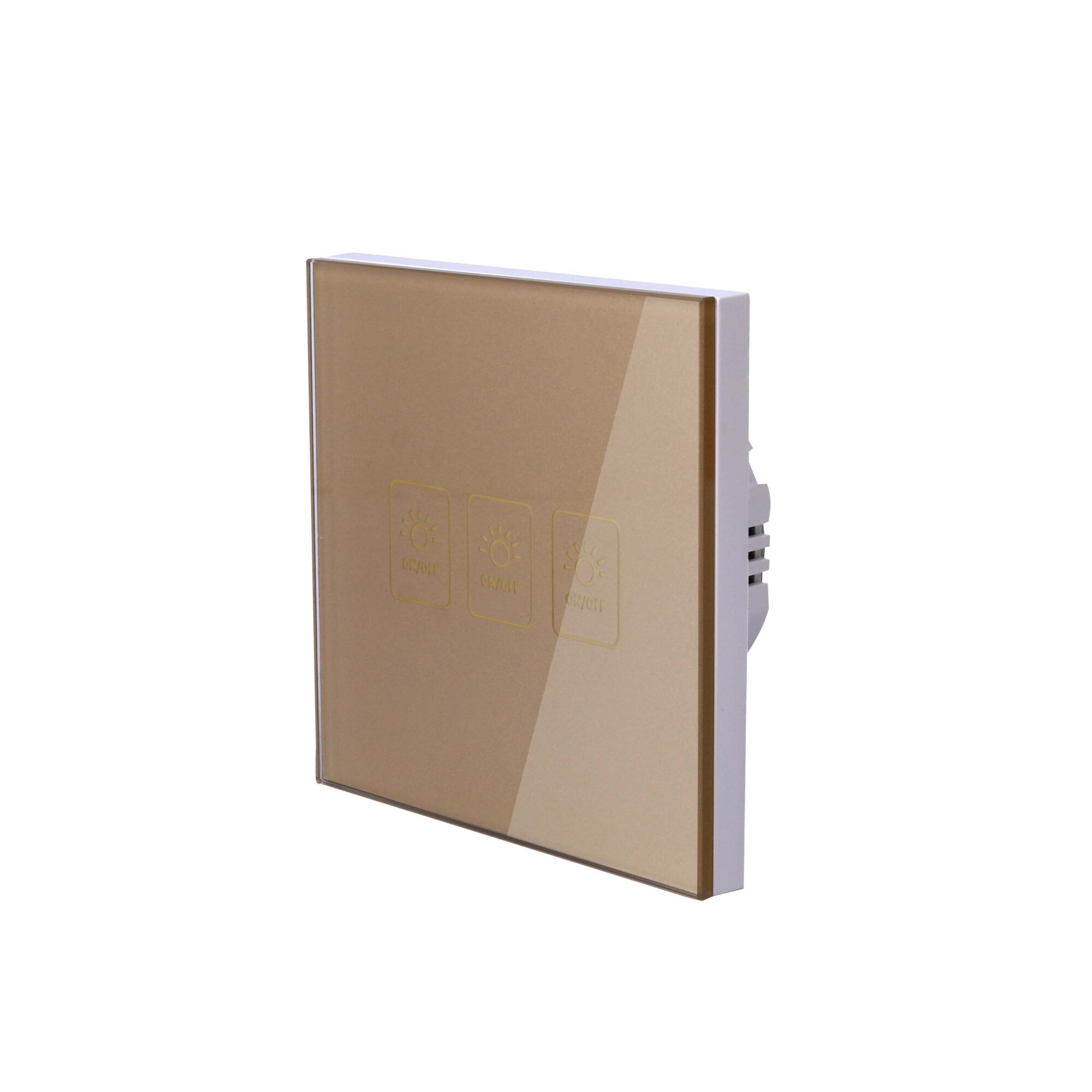 Intrerupator Touch Techstar® TG02, Sticla Securizata, Design Modern ...