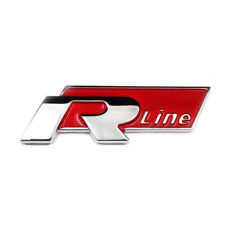 Emblema R Line spate Volkswagen, Rosu - eMAG.ro