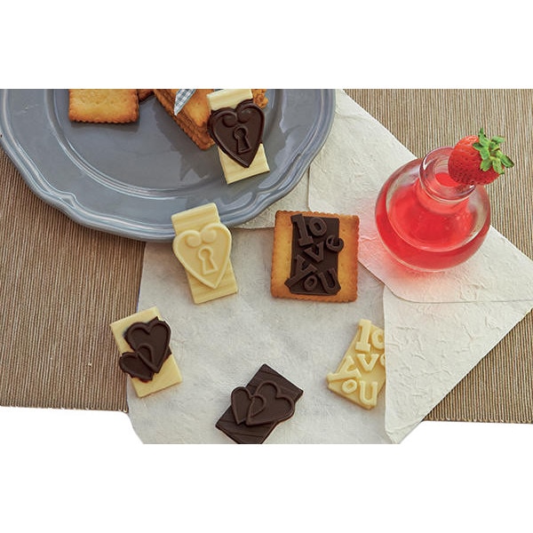 Mulaj silicon ciocolata inima, "Choco Tags In Love", Silikomart - eMAG.ro