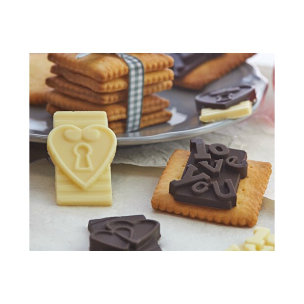 Mulaj silicon ciocolata inima, "Choco Tags In Love", Silikomart - eMAG.ro