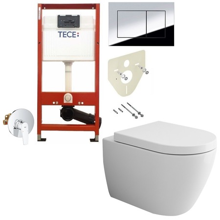 Set 3 in 1 Toaleta cu bideu Creavit Aloni Rimoff, Grohe, Tece ...