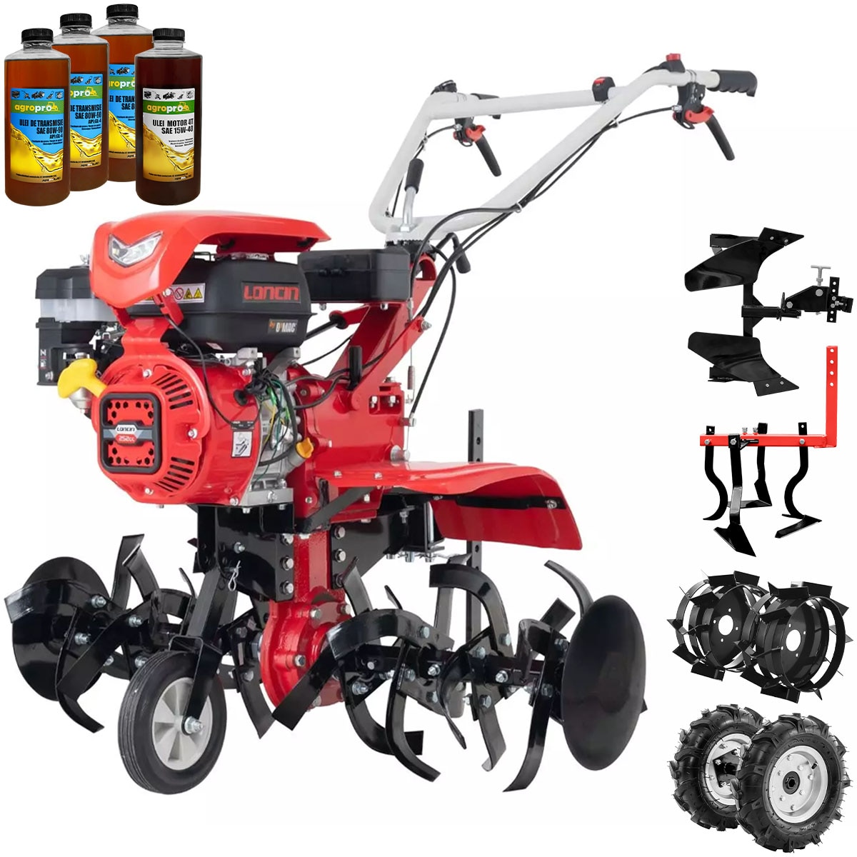 Motocultor Loncin Lc 1200 Motor 8 Cp Latime Lucru 115 Cm 2 1 Viteze