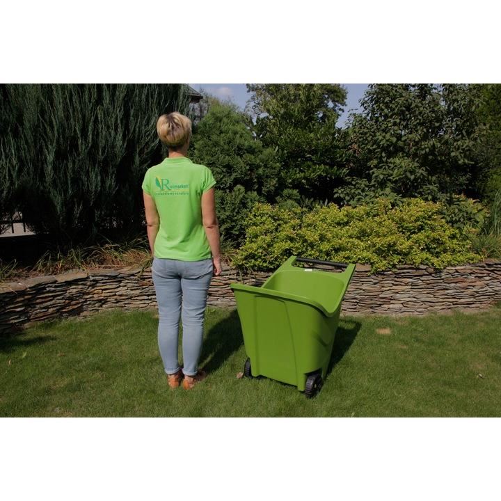 Roaba de gradina, plastic, verde, 85 L - eMAG.ro