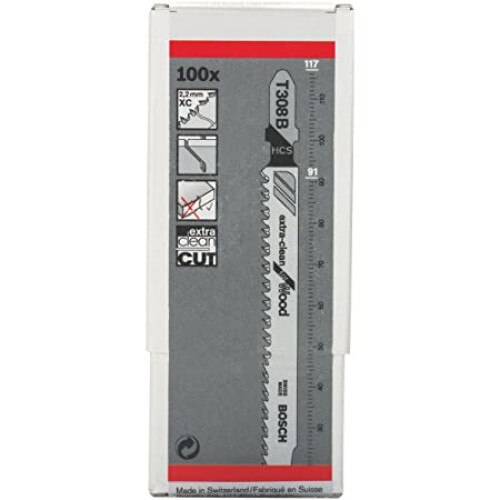 Set 100 panze pentru fierastrau pendular, Bosch T308B Extraclean for ...