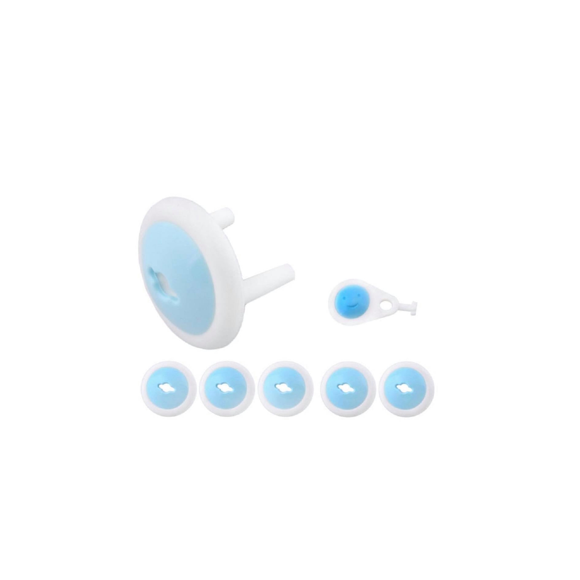 Set 6 bucati protectie prize pentru bebelusi, Iso trade, alb-albastru ...