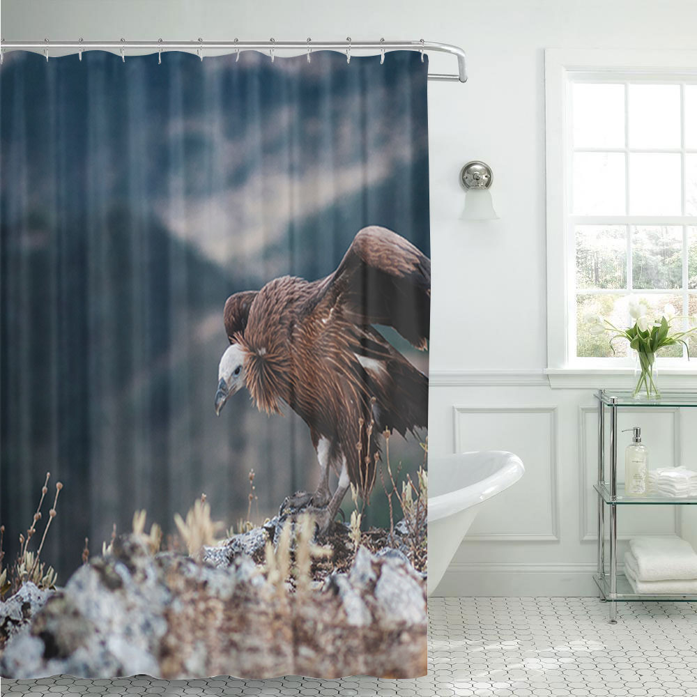 Perdea Dus Cada pentru Baie Art Factory, Pasare care zboara, 150 x 200 ...