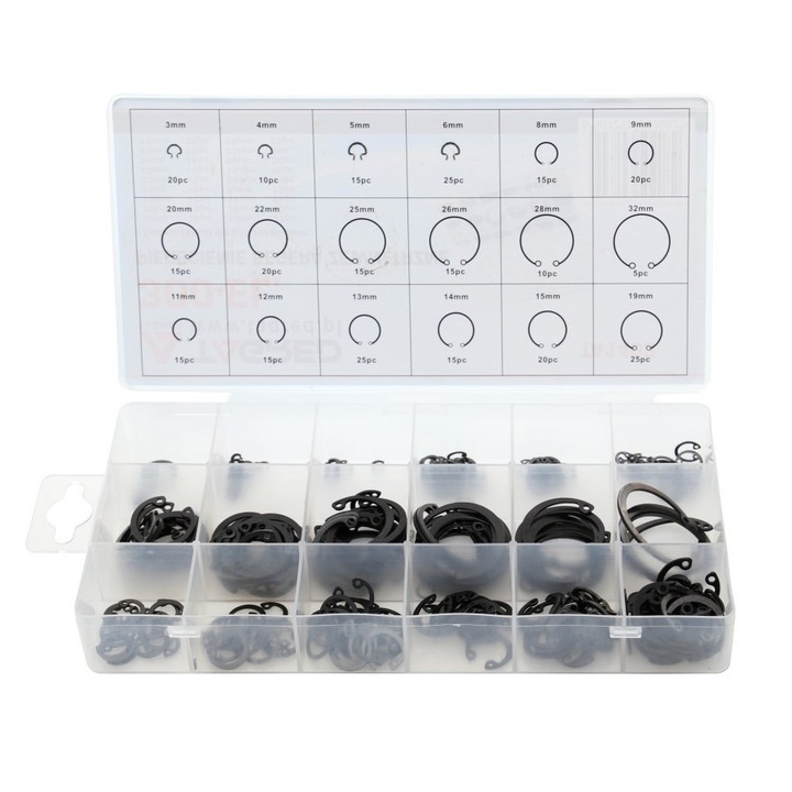 Set sigurante tip inel alezaj Seeger exterior 300 buc. TA1403 - eMAG.ro