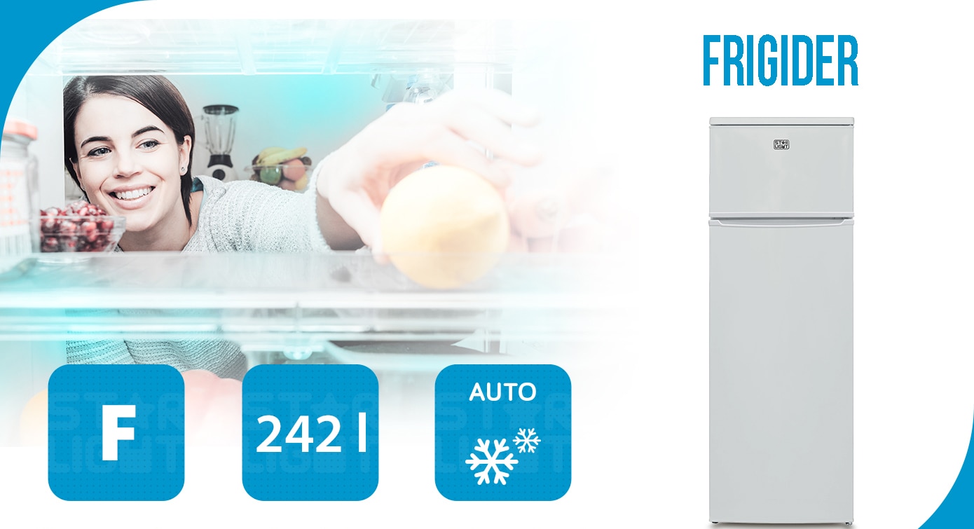 Star-Light FDDV-242F Két ajtós hűtőszekrény, 242 l, M:160 cm, F ...