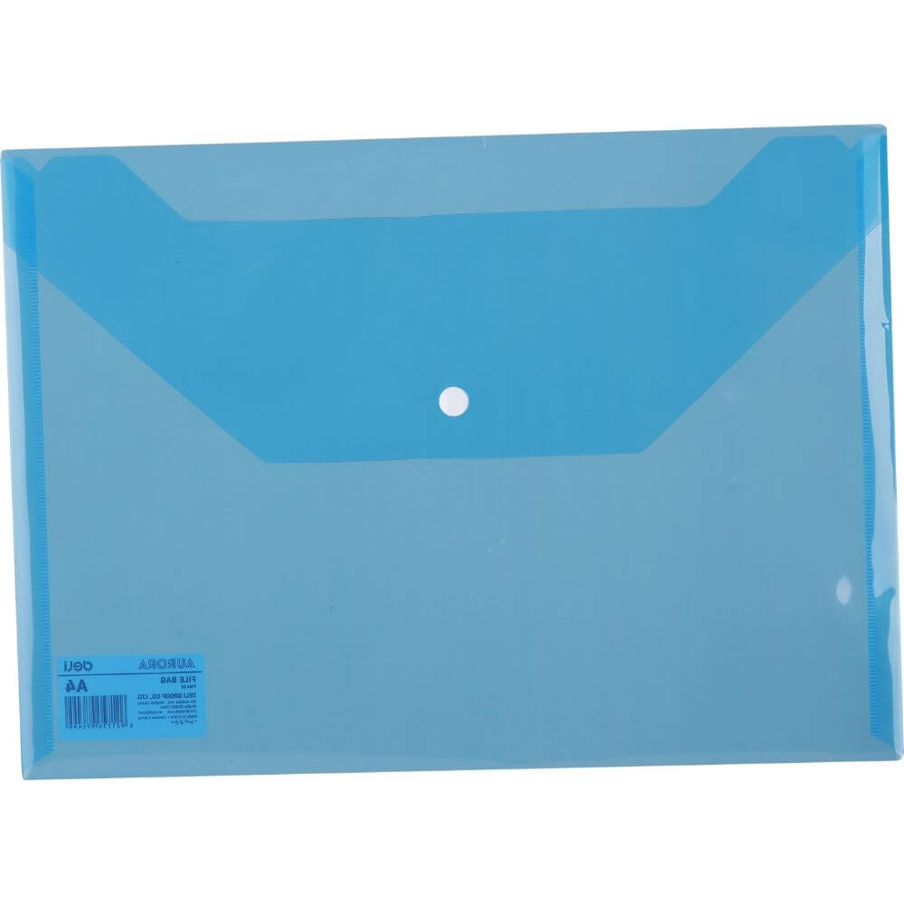 Mapa cu Capsa A4 Deli Rio, Plastic Albastru Transparent - eMAG.ro