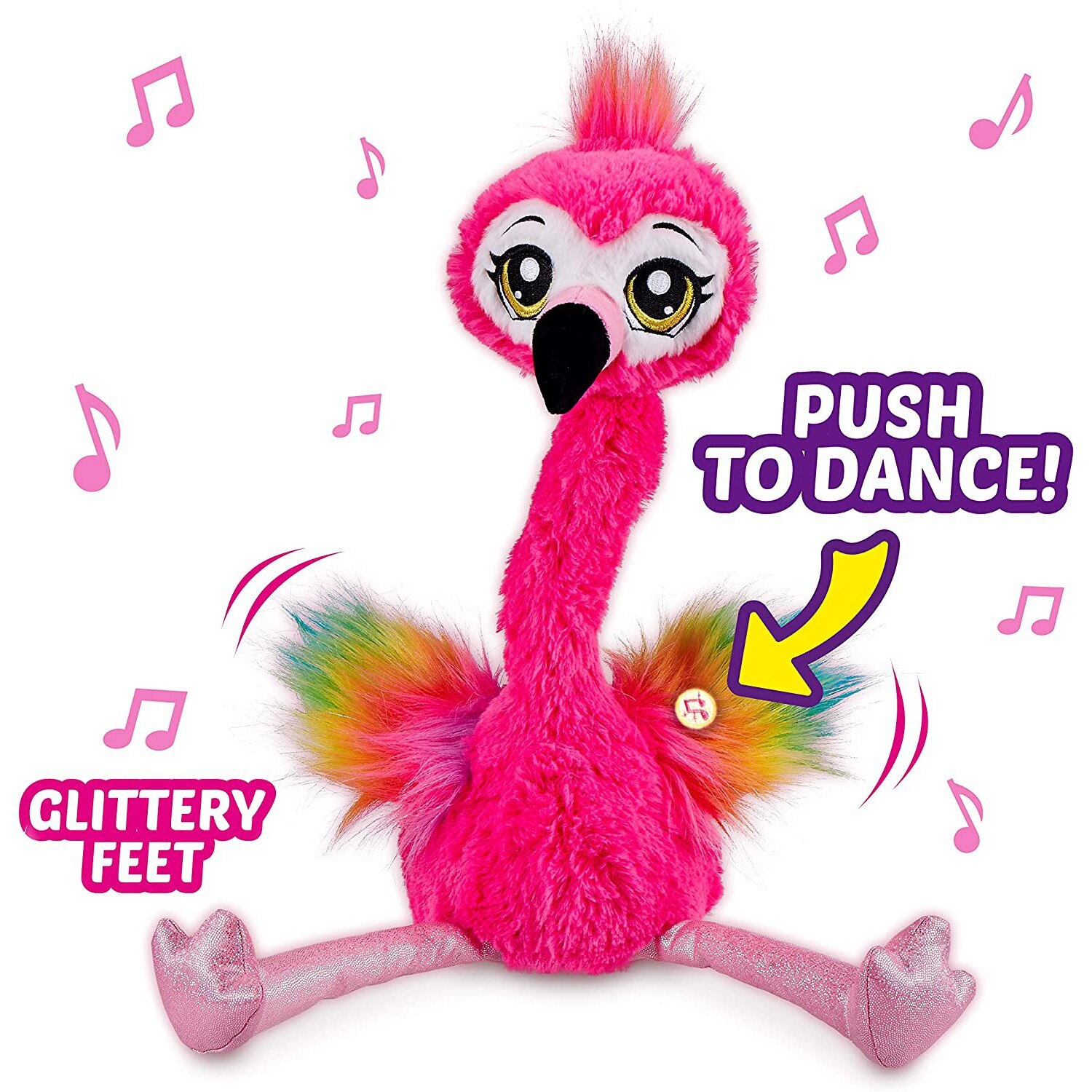 Интерактивна, плюшена играчка, Pets Alive, Flamingo Frankie Bird - eMAG.bg