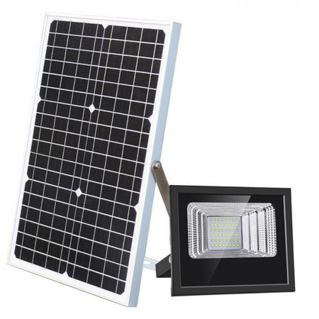 Proiector LED cu panou solar si telecomanda 300W Ottoron - eMAG.ro