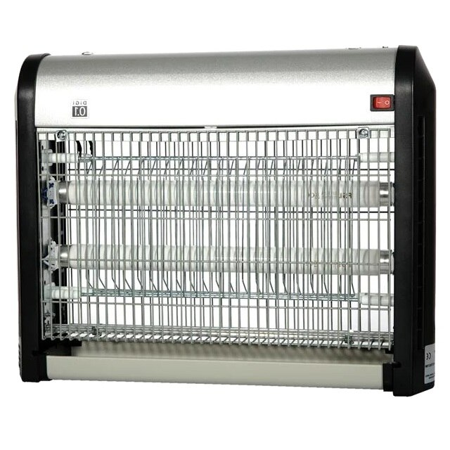 Aparat electric anti-insecte, tip capcana cu 2 becuri UV de 10 W, Negru ...