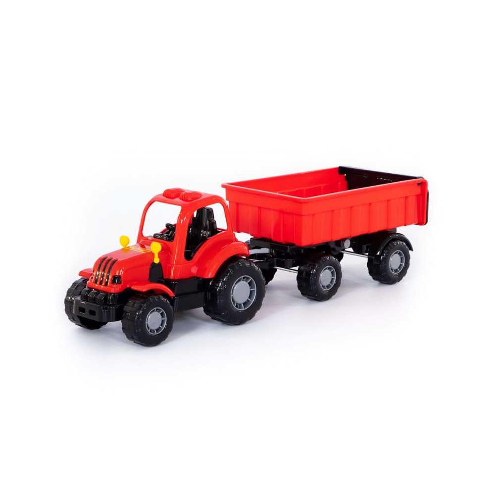 Tractor cu remorca, 44x13x14 Cm, Polesie, 7toys - eMAG.ro