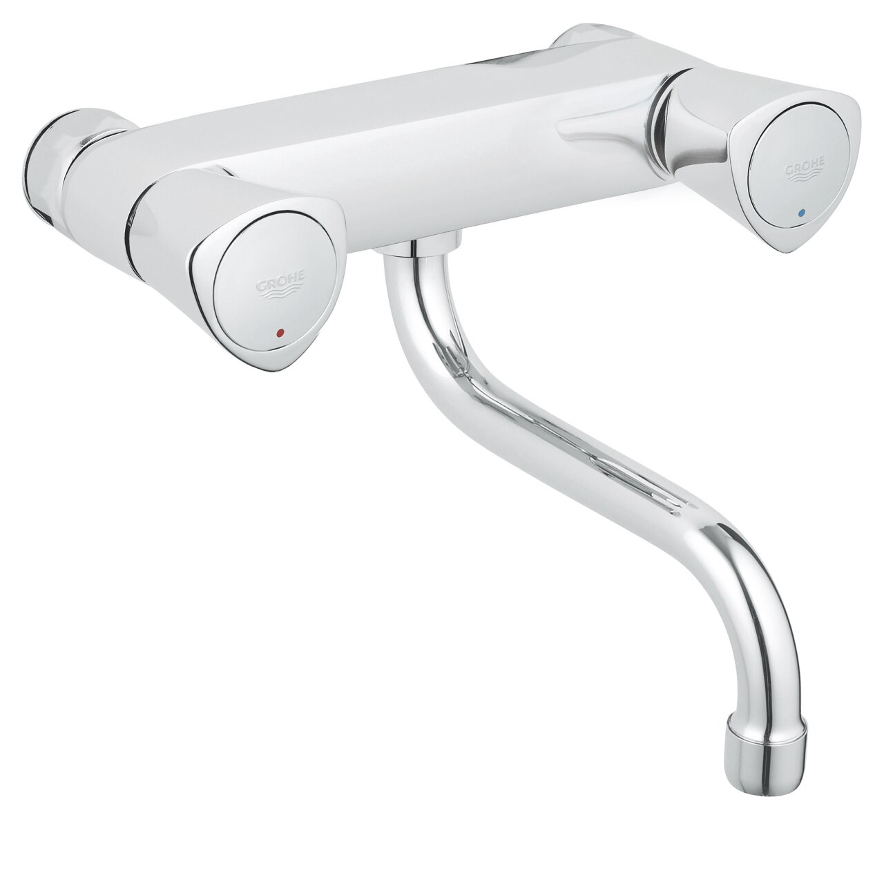 Смесител Grohe, Costa S, стенен кухненски смесител 1/2, метални ...